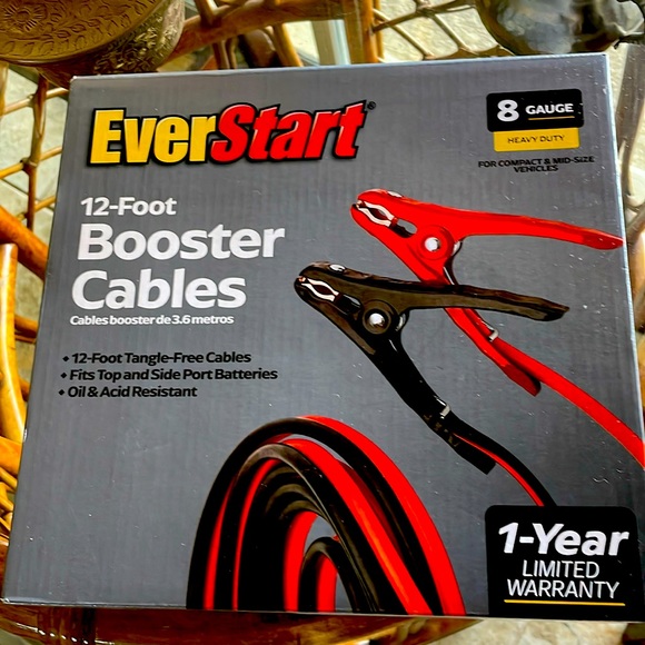 EverStart | Other | Everstart 2foot 8gauge Heavy Duty Booster Cables ...